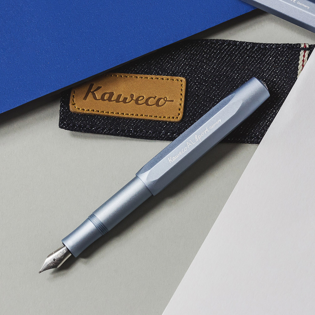 Kaweco AL Sport Fountain Pen, Ice Blue – The Nibsmith